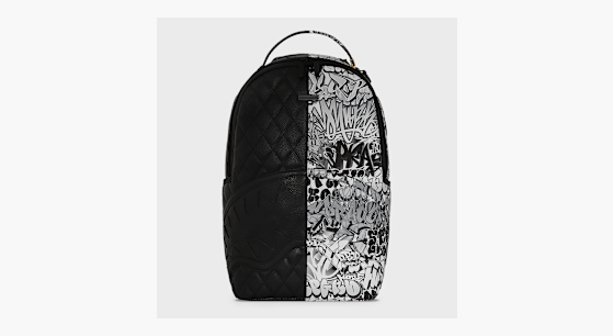 Shop SPRAYGROUND Half Graf Quilt Backpack zwart | SNIPES