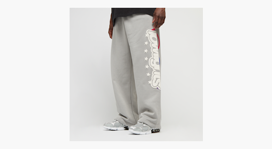 Shop Low Lights Studios Three Ring Logo Jogger Pants Concrete grijs ...