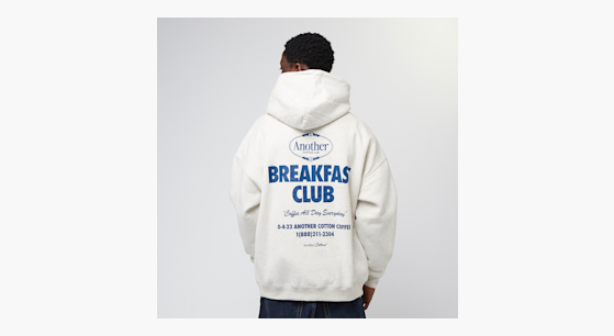 Another Cotton Lab Breakfast Club Oversized Hoodie grau | PD00002357 ...