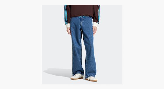 adidas Originals Denim Firebird Pants blau (JC6234)