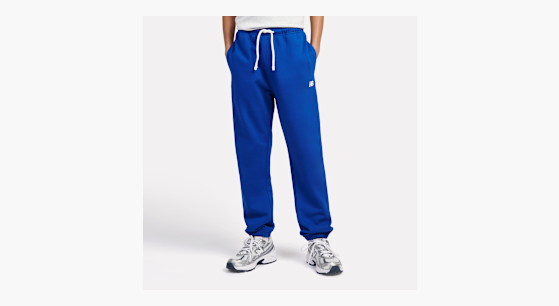 New Balance French Terry Small Logo Jogger blauw | LAKB0060_TRY | SNIPES