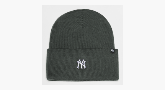 '47 Cuff Knit Base Runner MLB New York Yankees szary (B-BRNCK17ACE-CC)