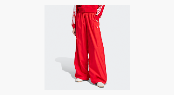 adidas Originals Woven Wide-Leg Broek met 3 Strepen rood | JX9205 | SNIPES