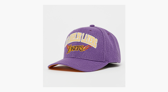 Shop Mitchell & Ness Motor Pro Crown NBA Los Angeles Lakers roze | SNIPES