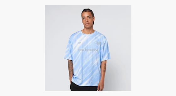 New Balance Geometric Poly Tee blau | MT51628-ELE | SNIPES