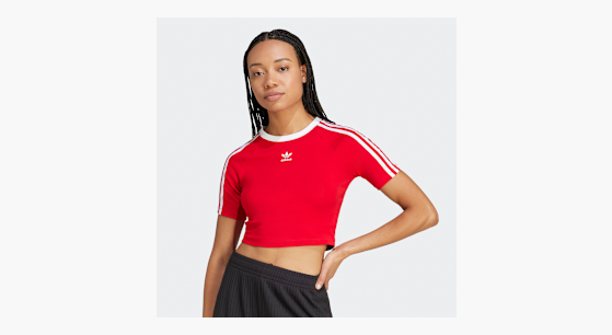 adidas Originals 3-Stripes Baby Tee rouge | JD0303 | SNIPES