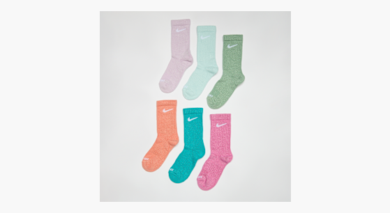 Nike 6 PACK - Performance Basic Crew multicolor | RN0019-G25 + UN0019 ...