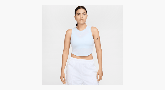 Nike Sportswear Essential Rib Crop Tank Top blau (FB8279-423) kaufen