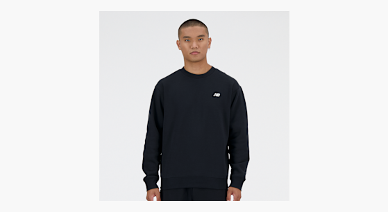 New Balance Sport Essentials Fleece Crew preto | MT41510-BK | SNIPES