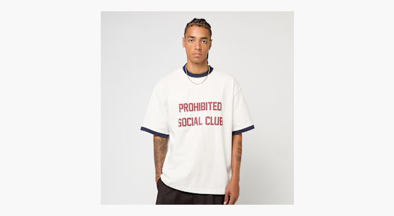 Prohibited SC Contrast Tee weiß (PC-009-0220)