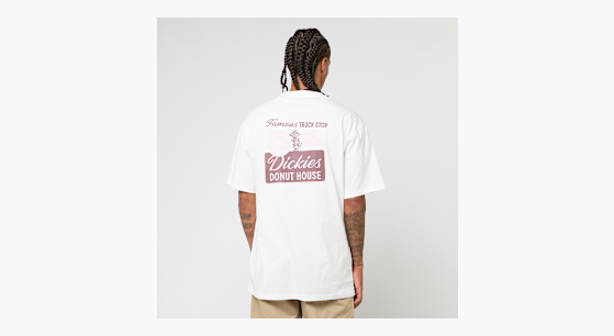Dickies Donut House Tee Short Sleeve wit | DK0A87QN0WH1 | SNIPES