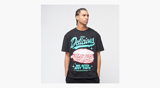 Compra Mister Tee Delicious Sandwich Oversize Tee preto