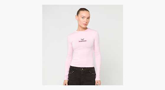 Felicious Basic Tight Logo Longsleeve roza | FELI244-TSH1-095-065 | SNIPES