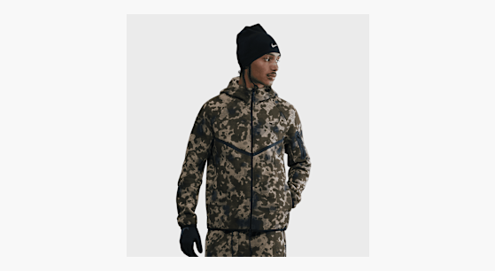 Nike Tech Full-Zip Fleece Camo Windrunner Jacket camo | HV0955-276 | SNIPES