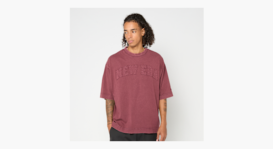 New Era Washed Oversized Tee rouge (60758717)