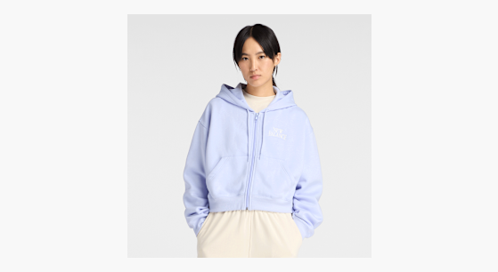 New Balance Linear Heritage Fleece Full Zip azul | WJ61W2EE_DYK | SNIPES