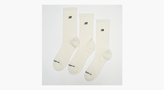 New Balance 3 PACK - NB BLACK PATCH LOGO SEASONAL CREW - multicpack ...