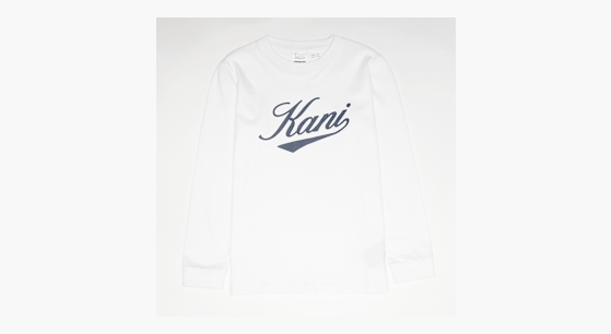 Karl Kani Cursive Varsity Longsleeve Junior wit | KC261-006-1 | SNIPES