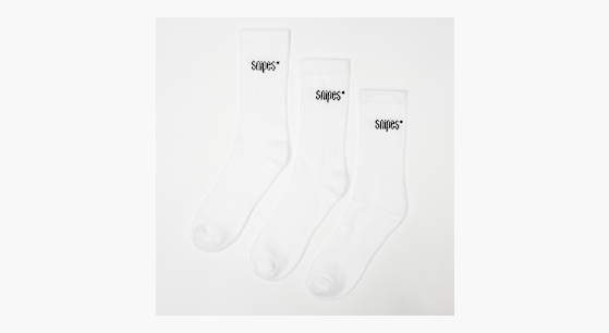 SNIPES 3 PACK - Small Logo Crew Socks blanc | 1030L3-100 | SNIPES