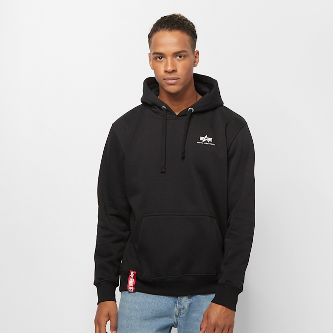 Alpha Industries Basic Hoody Small Logo czarny | 196318-03 | SNIPES