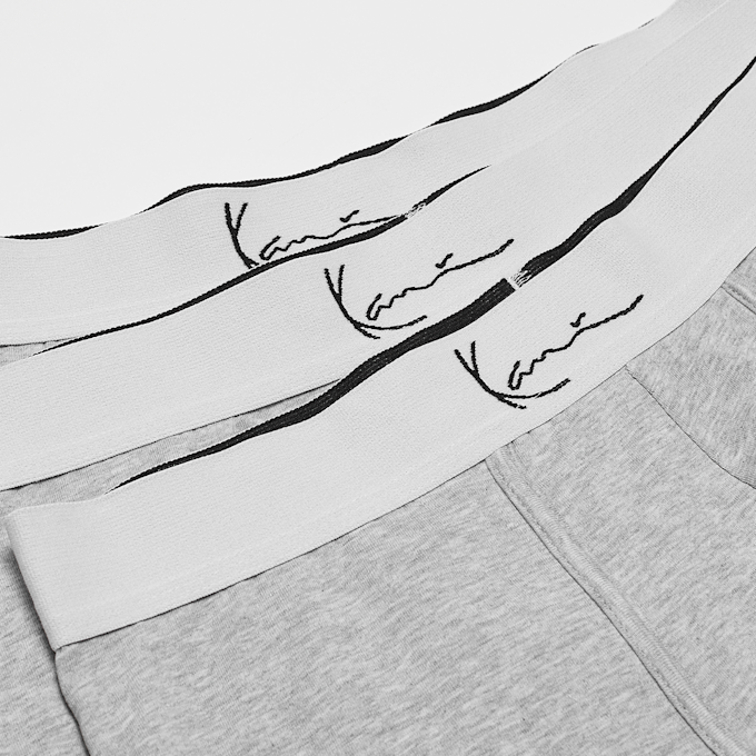 Karl Kani KK 3-Pack Boxer Briefs Small Signature Essential ash grey ...