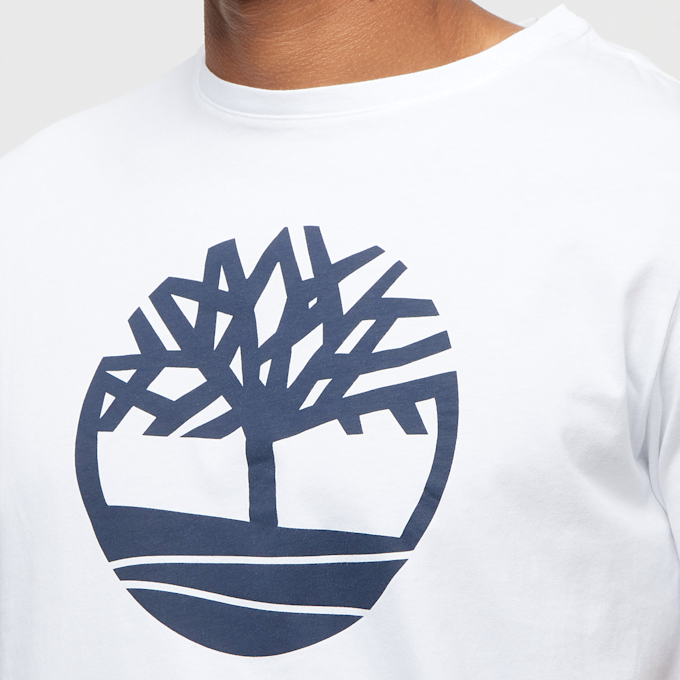 Timberland SS Kennebec River Tree Logo Tee wit | TB0A2C2R1001 | SNIPES