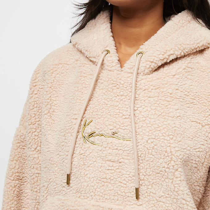 Karl Kani KK Signature Teddy OS Hoodie light sand beige | KW213-074-1 ...