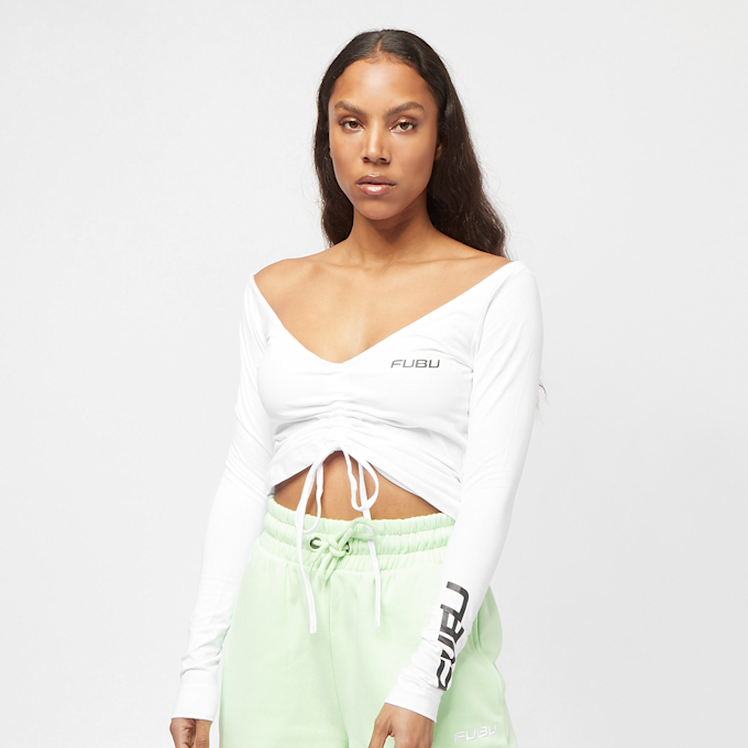 FUBU Corporate Gathered LS white blanco | FW221-034-1 | SNIPES