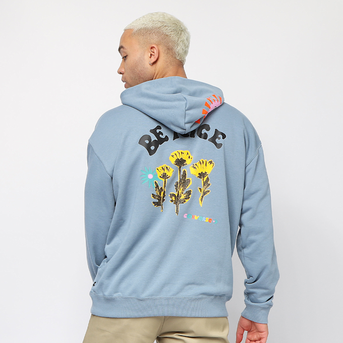 Converse Be Nice Graphic Hoodie blau | 10023949-A02 | SNIPES