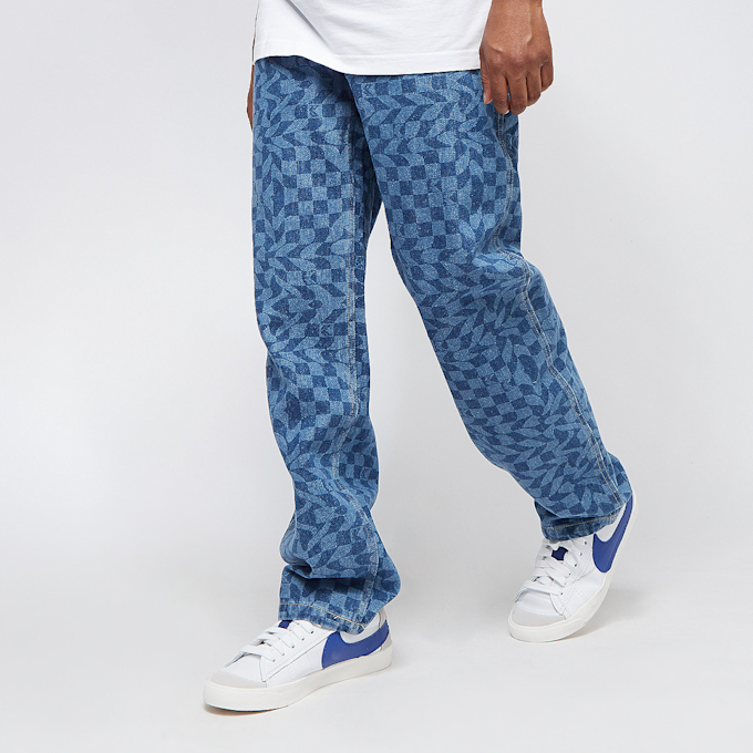 Karl Kani Small Signature Checkerboard Baggy Five Pocket Denim azul ...