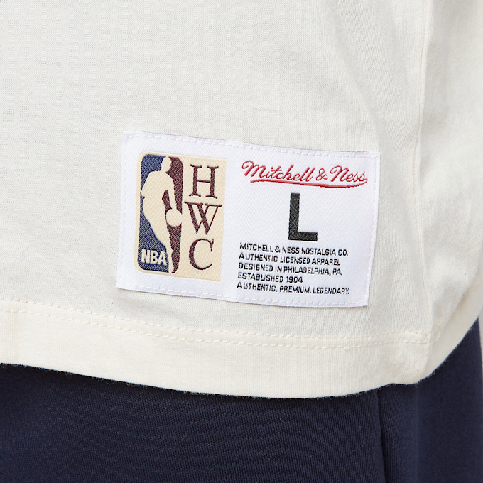 Mitchell & Ness NBA Color Blocked Short Sleeve Tee Chicago Bulls beige ...