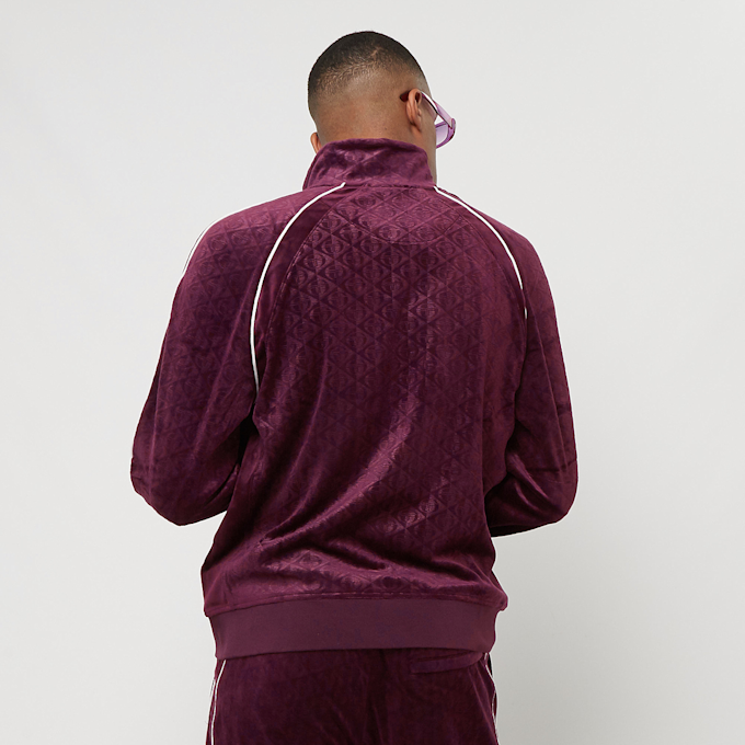 Sergio Tacchini Debossed Velour Track Jacket rot | 50404-F22US-626 | SNIPES