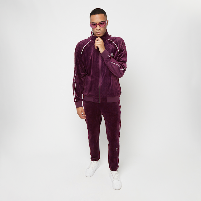 Sergio Tacchini Debossed Velour Track Jacket rot | 50404-F22US-626 | SNIPES