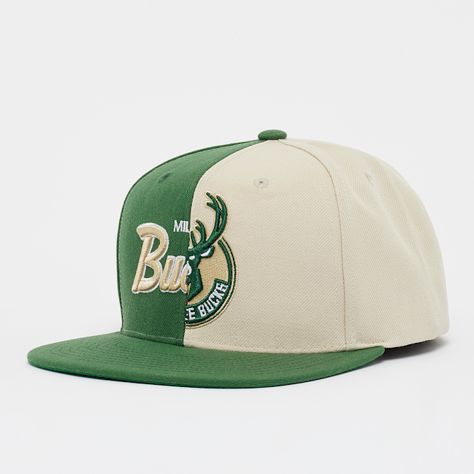Mitchell & Ness Split Crown Snapback NBA Milwaukee Bucks multicolore ...