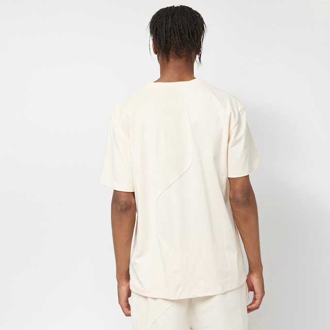 SNIPES Small Bold Logo Organic Cut Fabric Mix Tee beige | SM222-010-1 ...