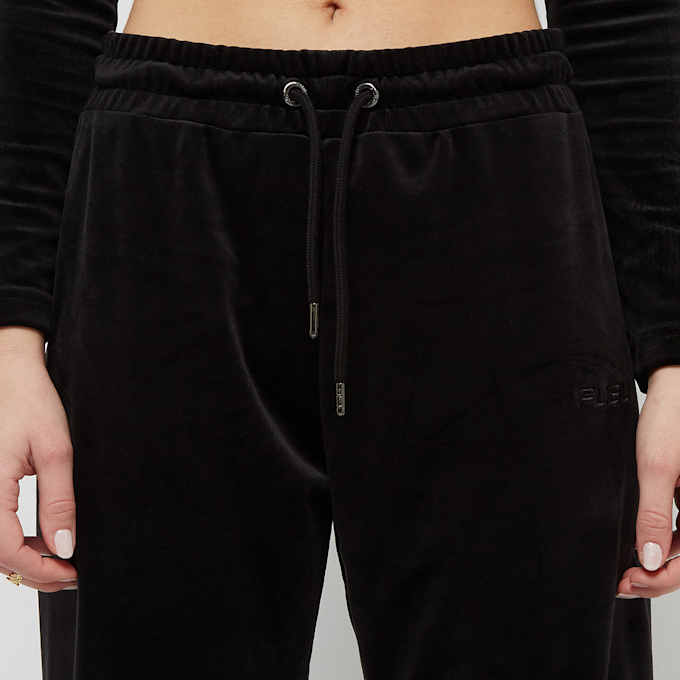 FUBU Old English Rhinestone Velours Flared Pants noir | FW224-019-1 ...