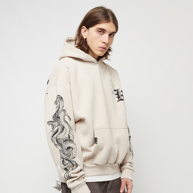 Karl Kani Woven Signature OS Washed Print Hoodie beige | KM224-009-1 ...
