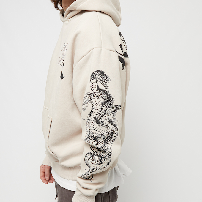 Karl Kani Woven Signature OS Washed Print Hoodie beige | KM224-009-1 ...