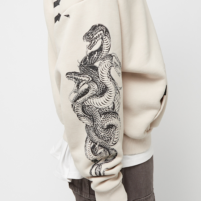 Karl Kani Woven Signature OS Washed Print Hoodie beige | KM224-009-1 ...