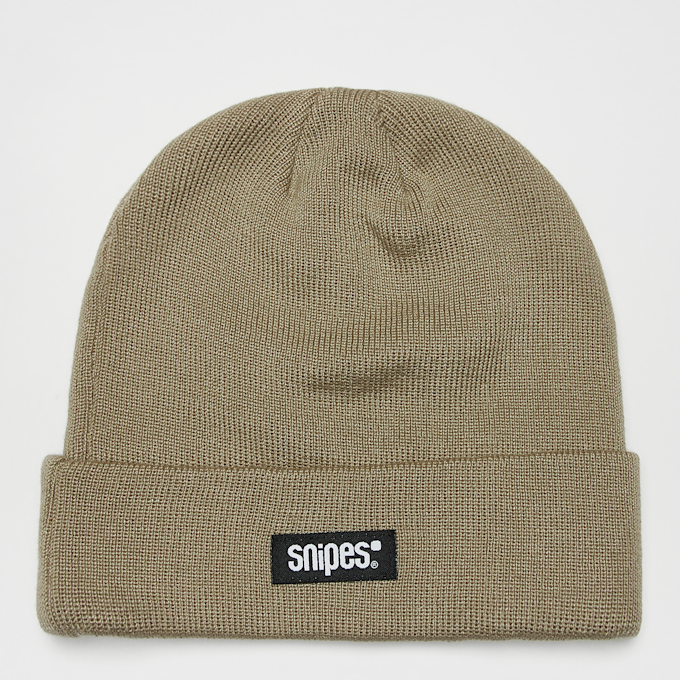 SNIPES Woven Label Beanie beige | SA223-009-4 | SNIPES
