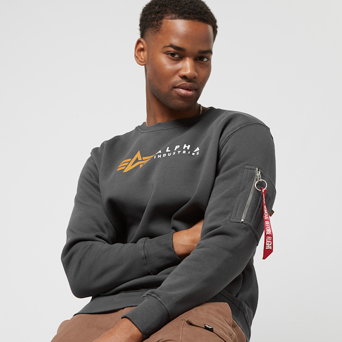Alpha Industries Alpha Label Sweater gris | 118312-136 | SNIPES