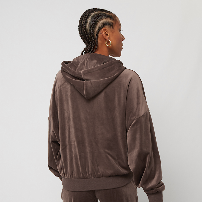 Karl Kani Chest OG Velvet Zip Hoodie brun | KW224-044-1 | SNIPES