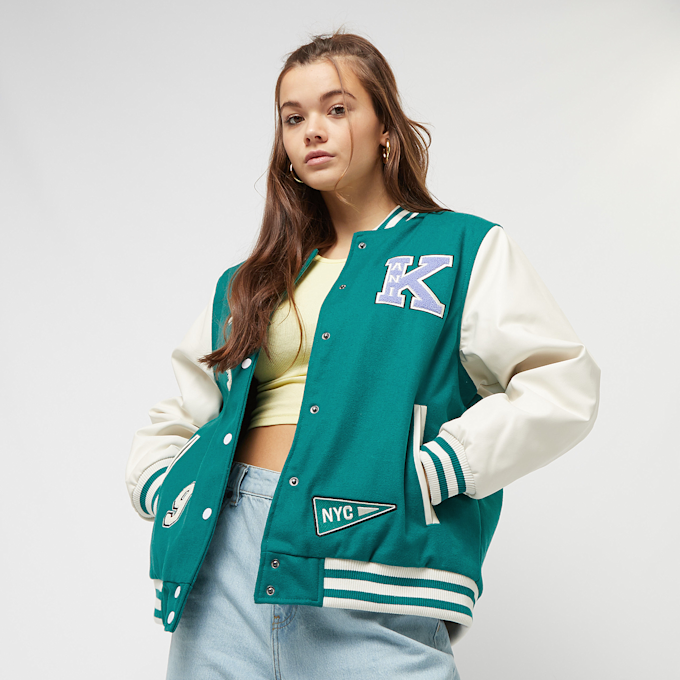 Karl Kani Retro Patch Block OS College Jacket groen | KW224-037-1 | SNIPES