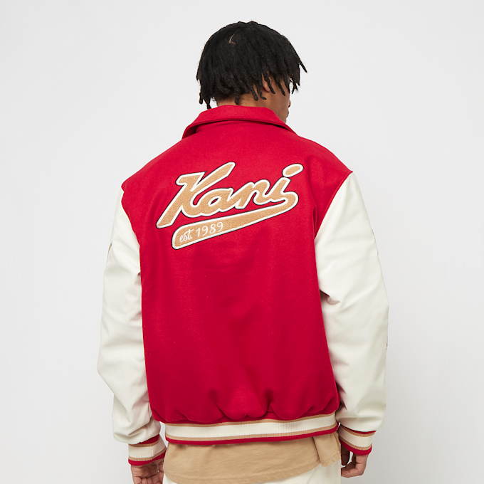 Karl Kani Retro Patch Block College Jacket rouge | KM224-055-1 | SNIPES