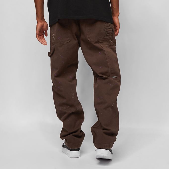 SNIPES Washed Colored Denim Carpenter Pants marrón | SM223-006-1 | SNIPES