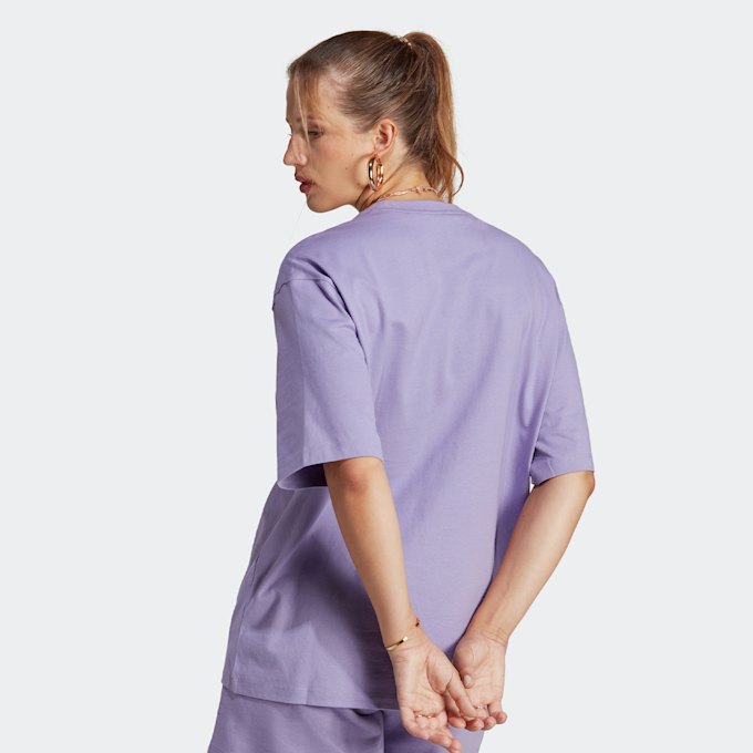 adidas Originals Trefoil Essentials T-shirt fioletowy | IA6462 | SNIPES