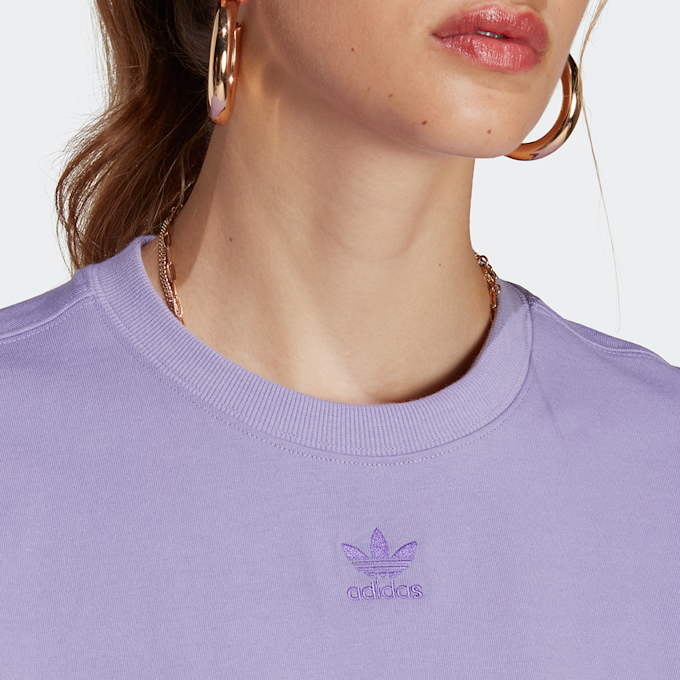 adidas Originals Trefoil Essentials T-shirt fioletowy | IA6462 | SNIPES