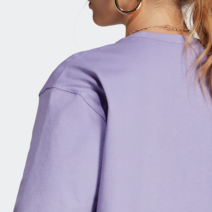 adidas Originals Trefoil Essentials T-shirt fioletowy | IA6462 | SNIPES