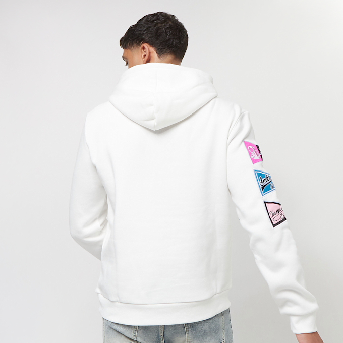 Smoke Rise Monogram Fashion Hoodie nero | FO22166-WHITE | SNIPES