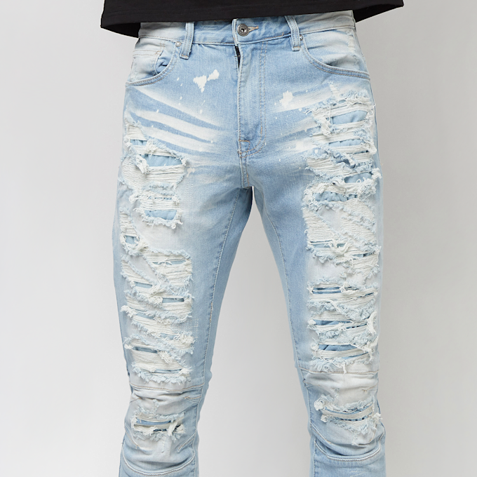 Smoke Rise Rip And Repair Jean bleu | JP22239-BOWERY BLUE | SNIPES